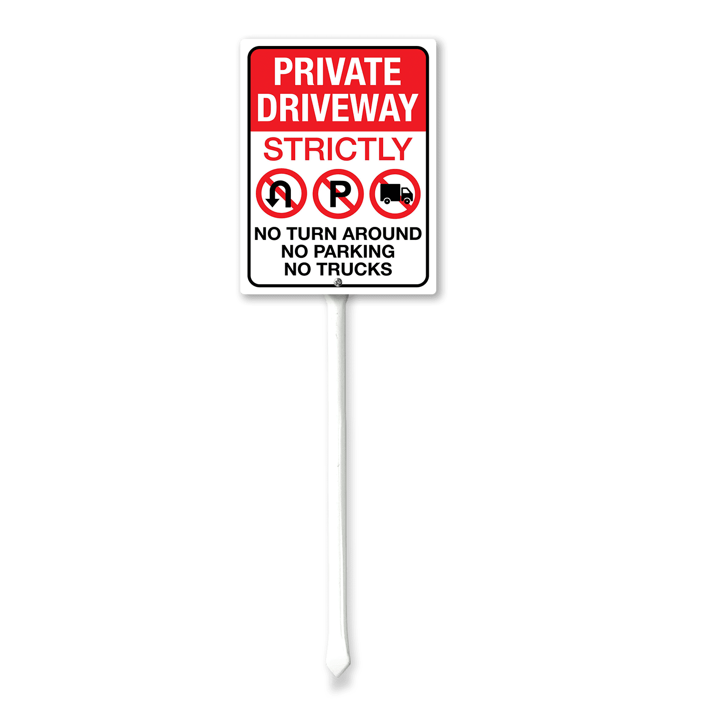 Eveokoki Private Driveway Strictly Yard Sign with Stake 4.6x6inch Yard ...