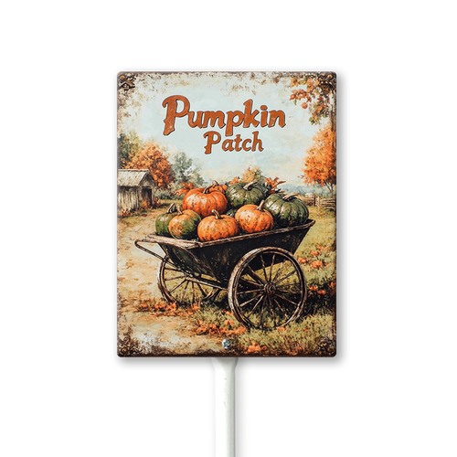 Eveokoki Pumpkin Patch Yard Sign 7x8.8inch Pumpkin Decor Fall Signs For ...