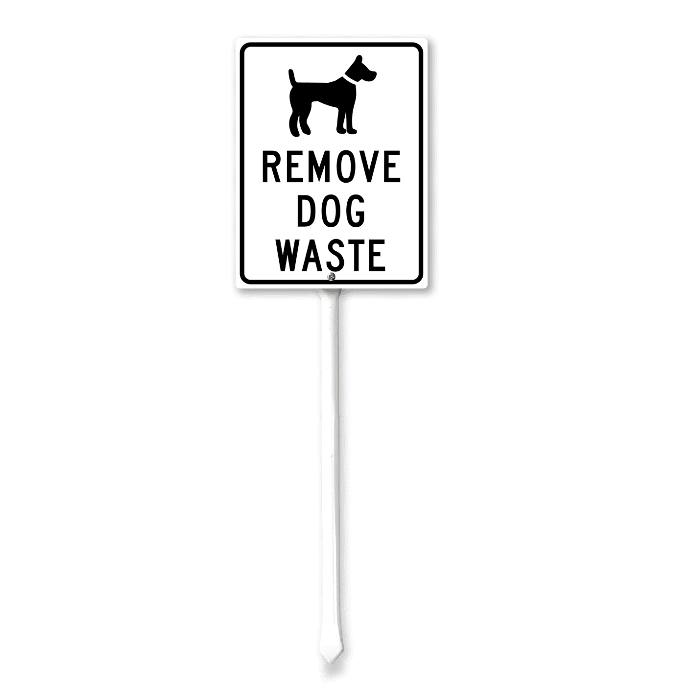 Eveokoki Remove Dog Waste Yard Sign with Metal Stake Aluminum No Poop ...