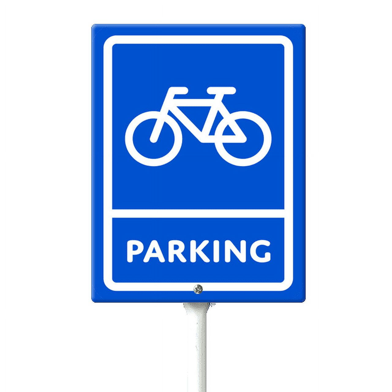 Eveokoki Road Traffic Sign Parking Bicycle Yard Sign with Stake 4 ...