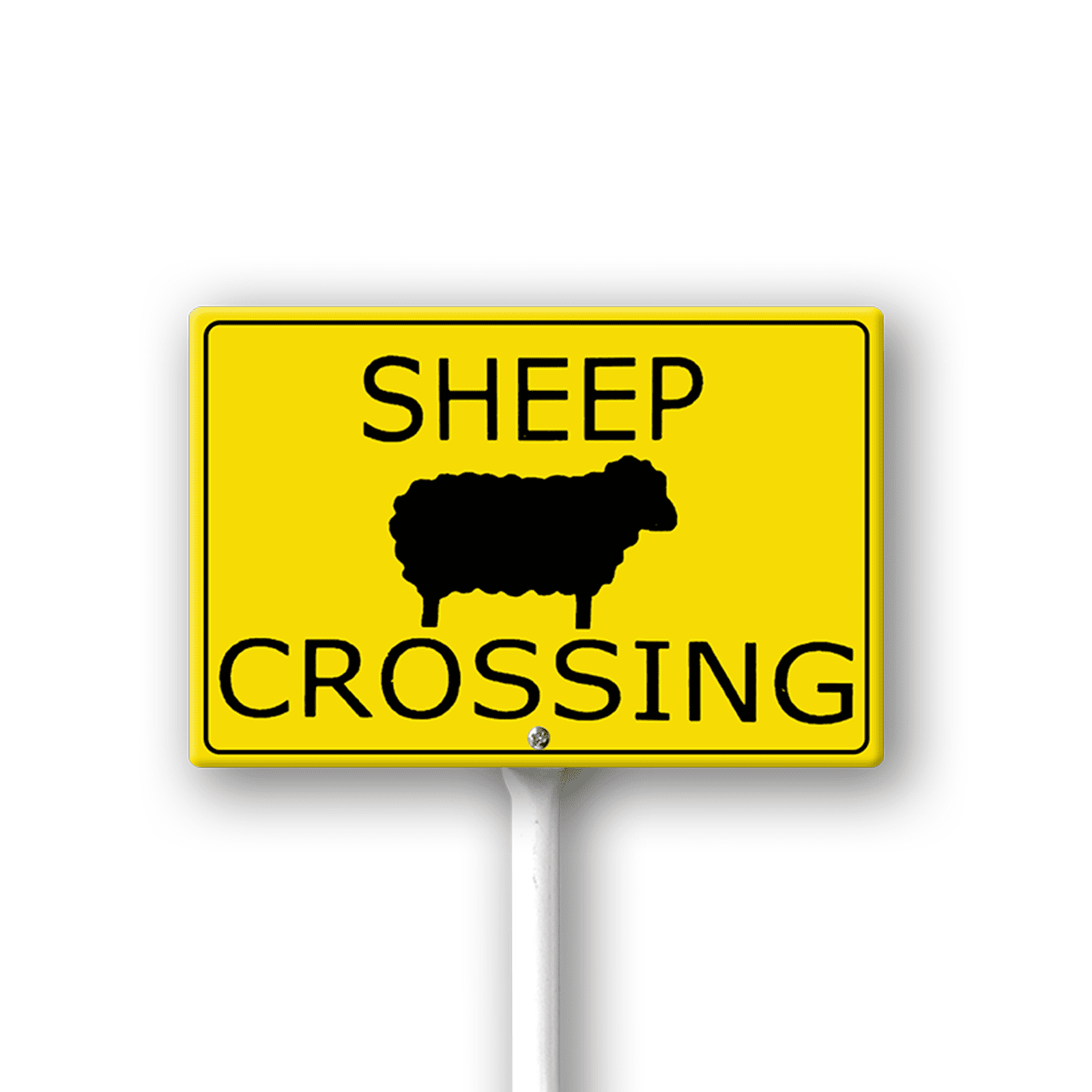 Eveokoki Sheep Crossing Yard Sign with Stake 12x8inch Rustproof ...