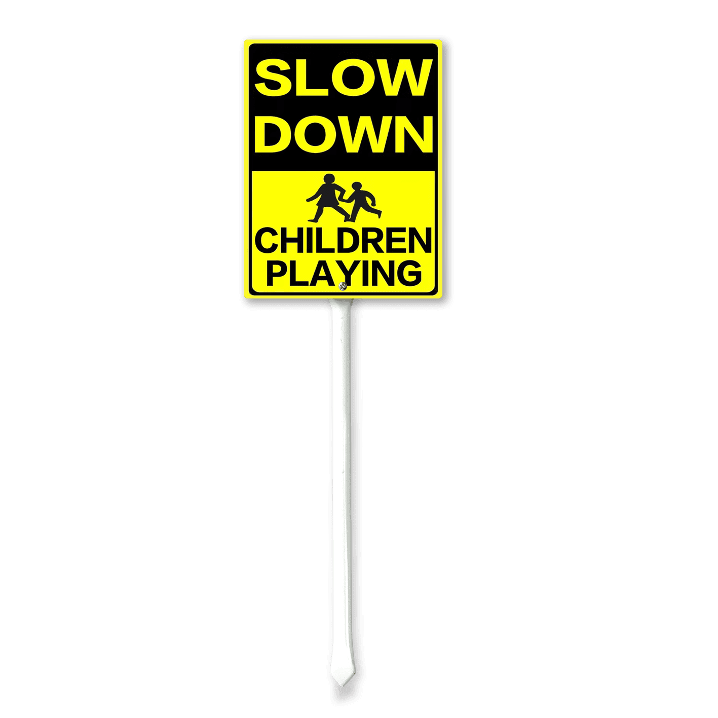 Eveokoki Slow Down Children Playing Yard Sign with Stakes 8in×12in ...