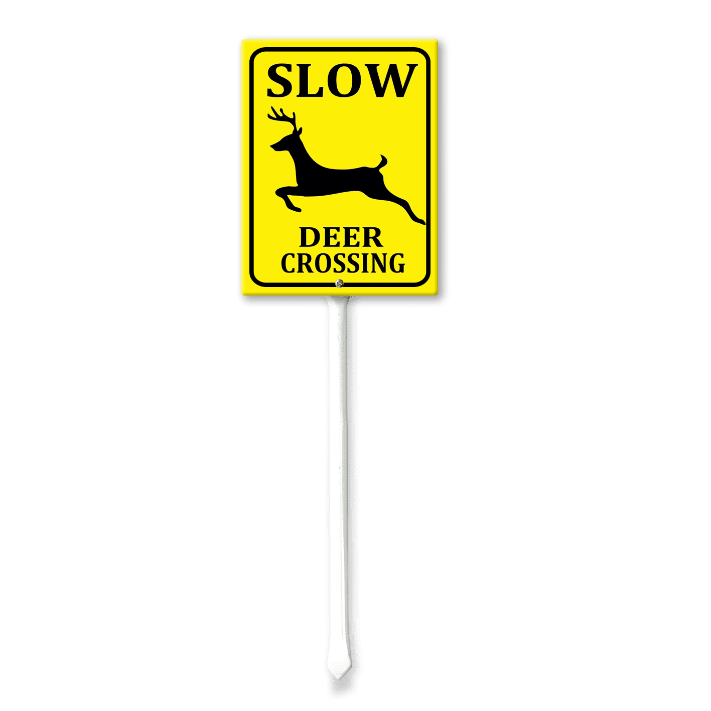 Eveokoki Slow Deer Crossing Sign With Stake For Neighborhoods Yard Farm ...