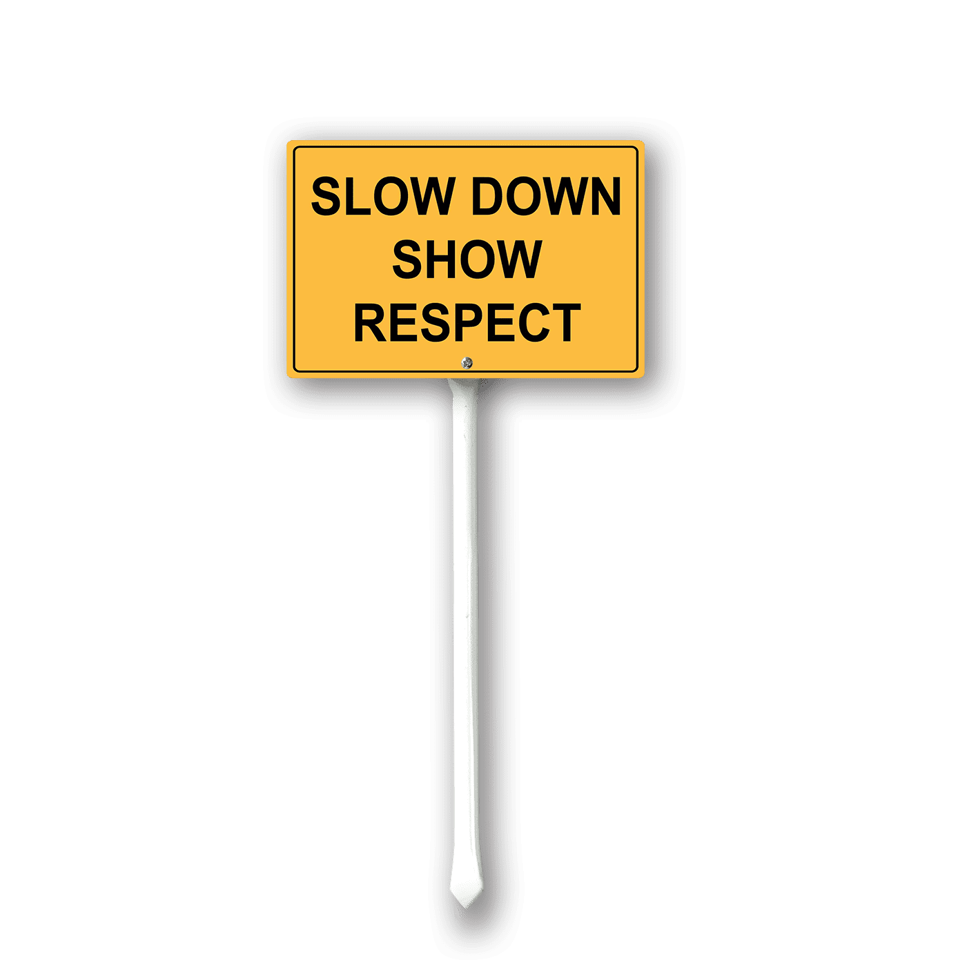 Eveokoki Slow Down Show Respect Sign With Stake For Neighborhoods Yard ...