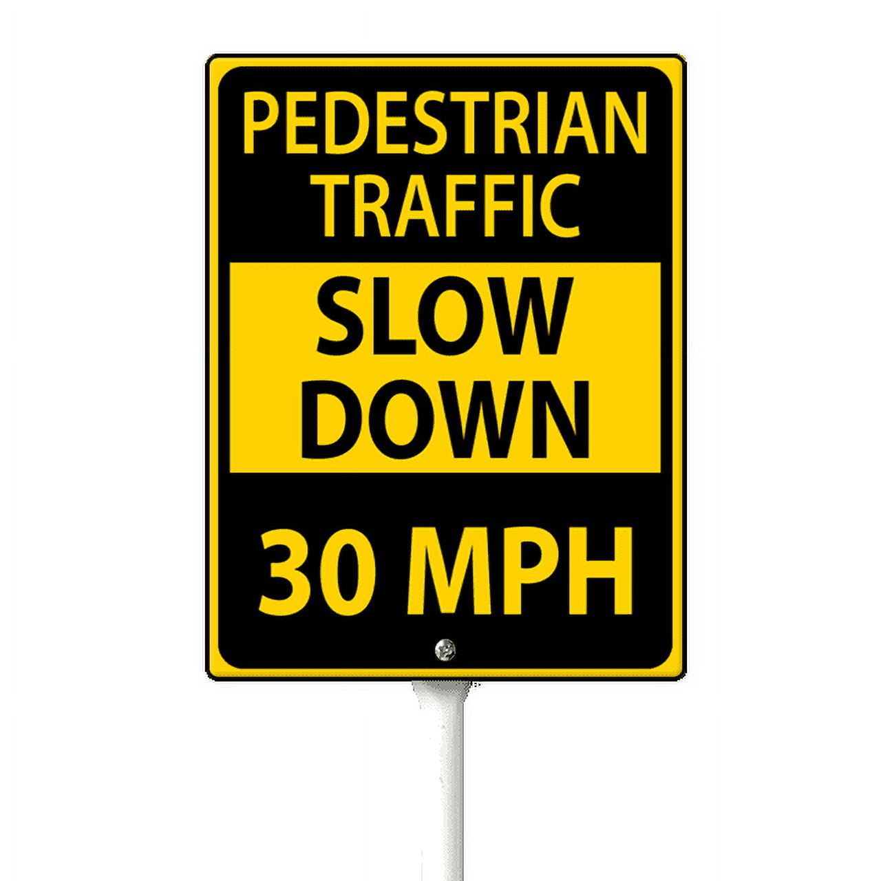 Eveokoki Slow Down Signs,Pedestrian Traffic Slow Down 30 Mph Sign with ...