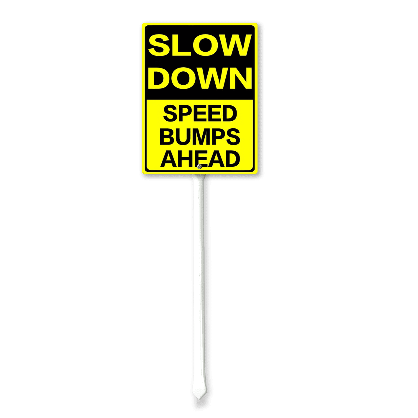 Eveokoki Slow Down Speed Bumps Ahead Yard Sign with Stakes 8in×12in ...