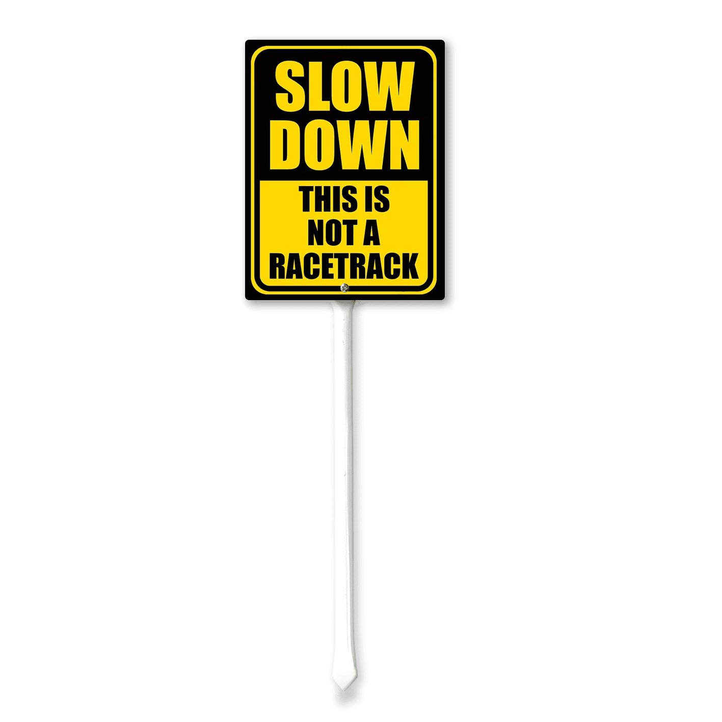 Eveokoki Slow Down This Is Not A Racetrack Yard Sign with Stakes 8in× ...