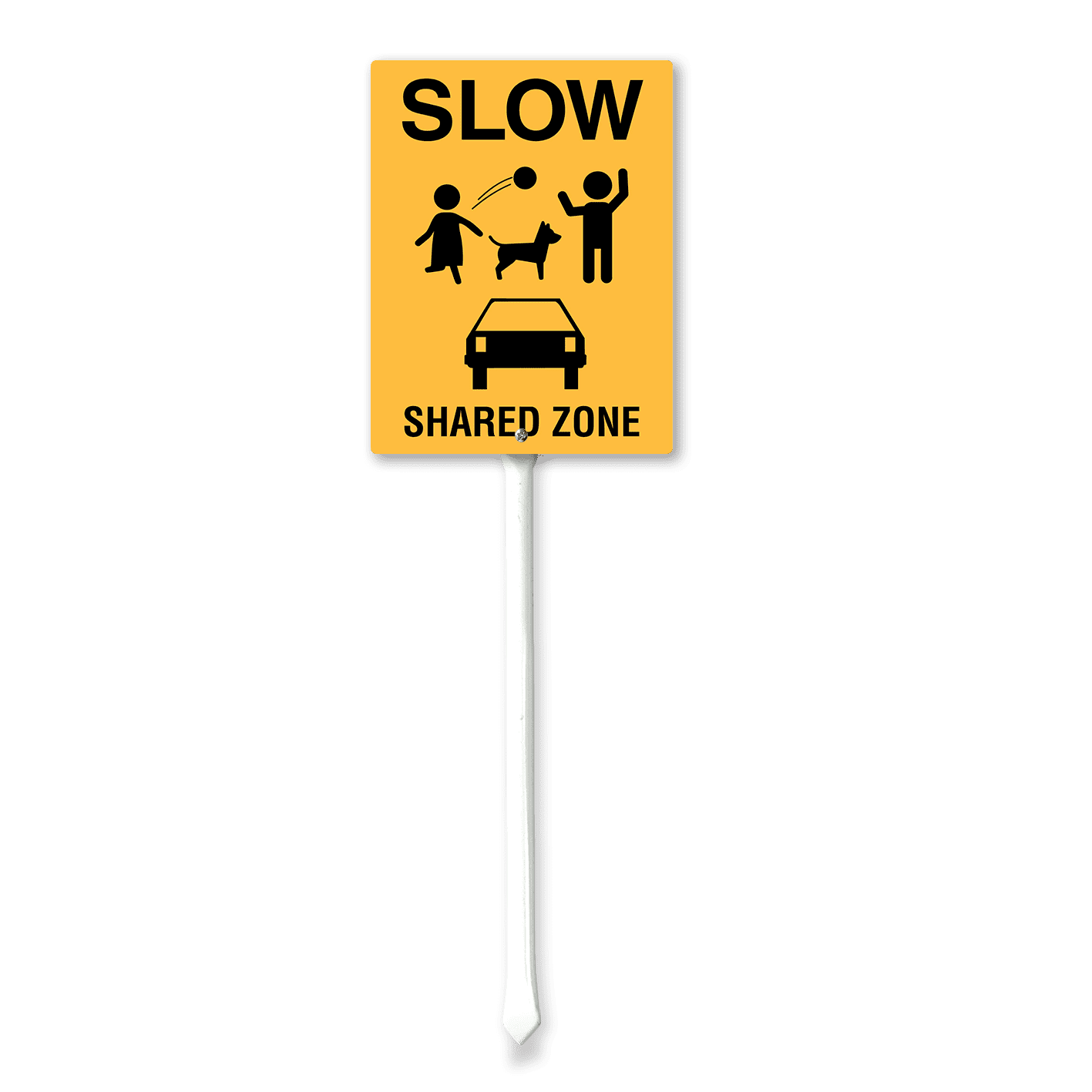 Eveokoki Slow Safety Signs for Street with Stakes, 8"x12" Aluminum ...