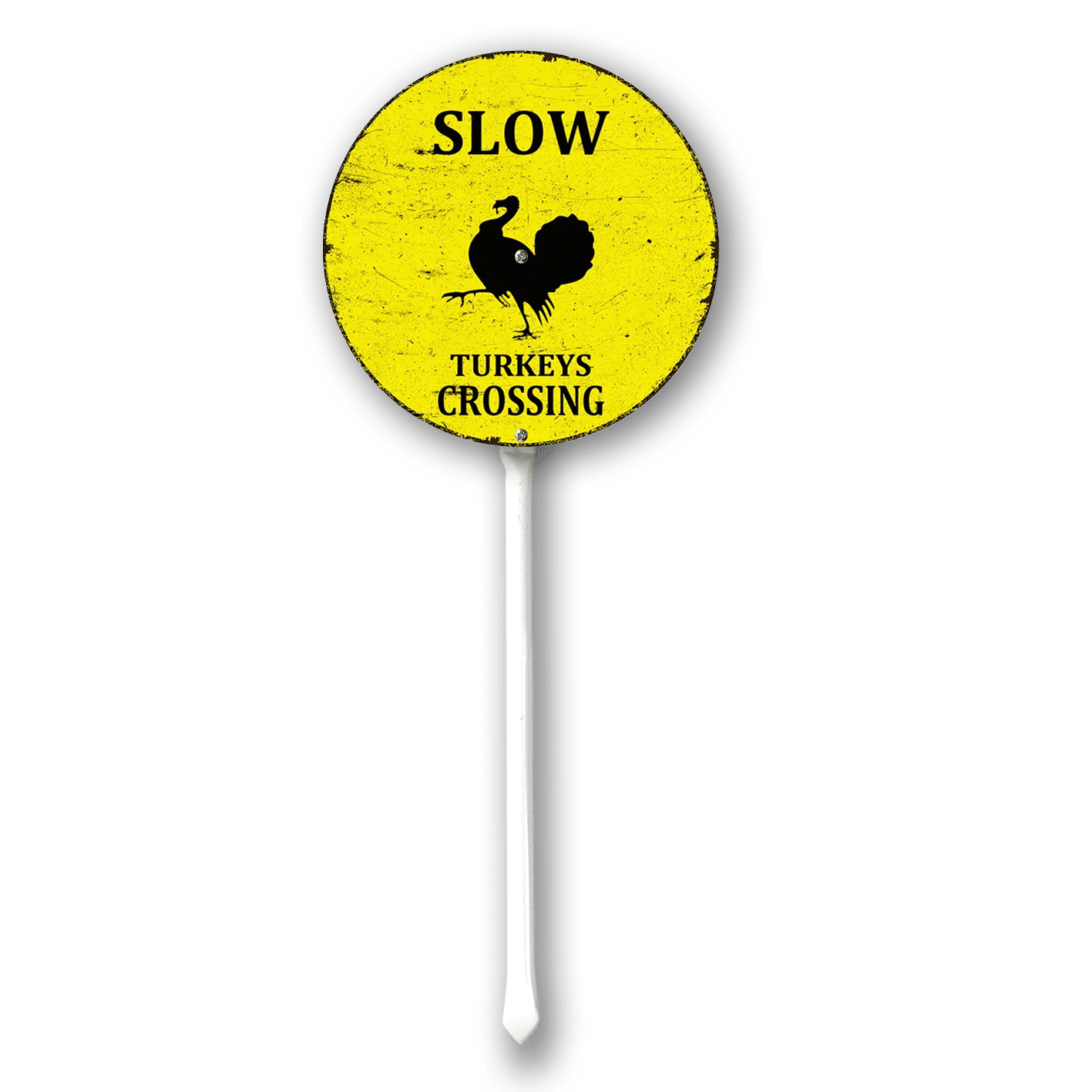 Eveokoki Slow Turkeys Crossing Sign With Stake For Neighborhoods Yard ...