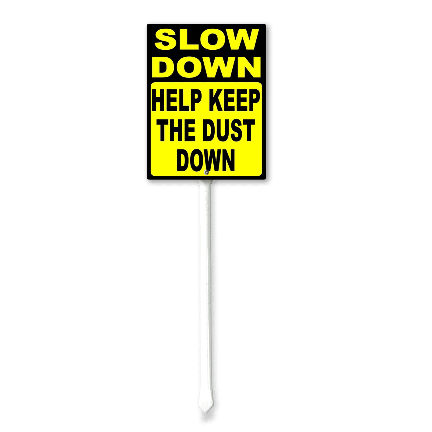 Eveokoki Slown Down Help Keep The Dust Down Yard Sign with Stakes 8in× ...
