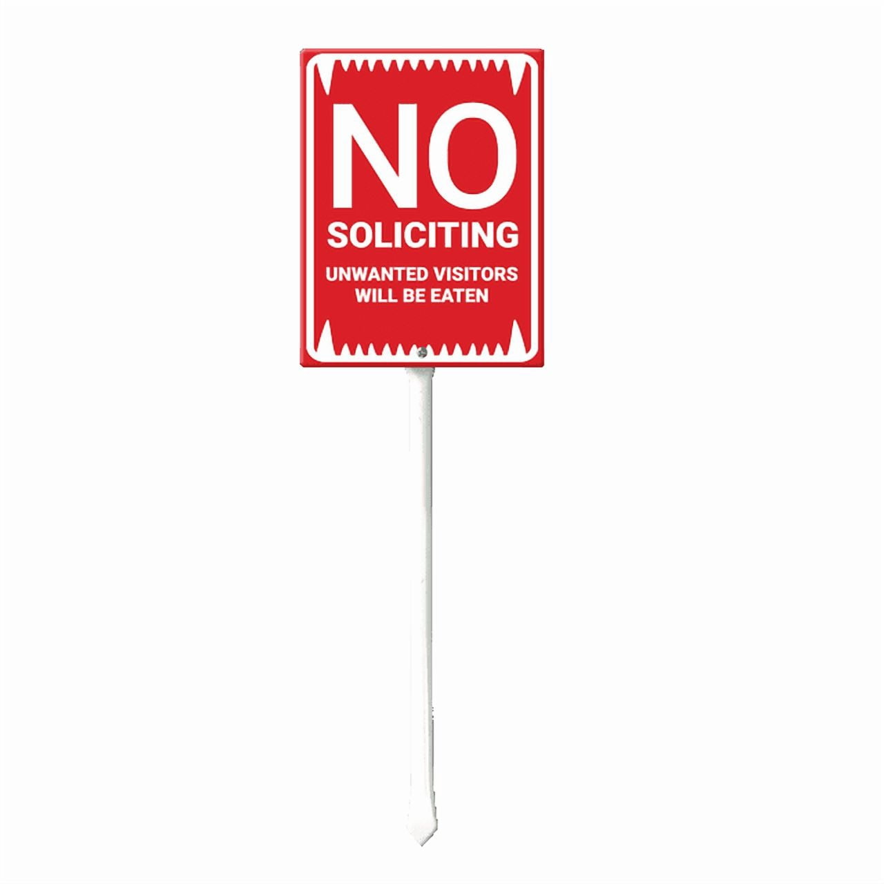 Eveokoki No Soliciting Sign for House - Metal No Soliciting Yard Sign ...