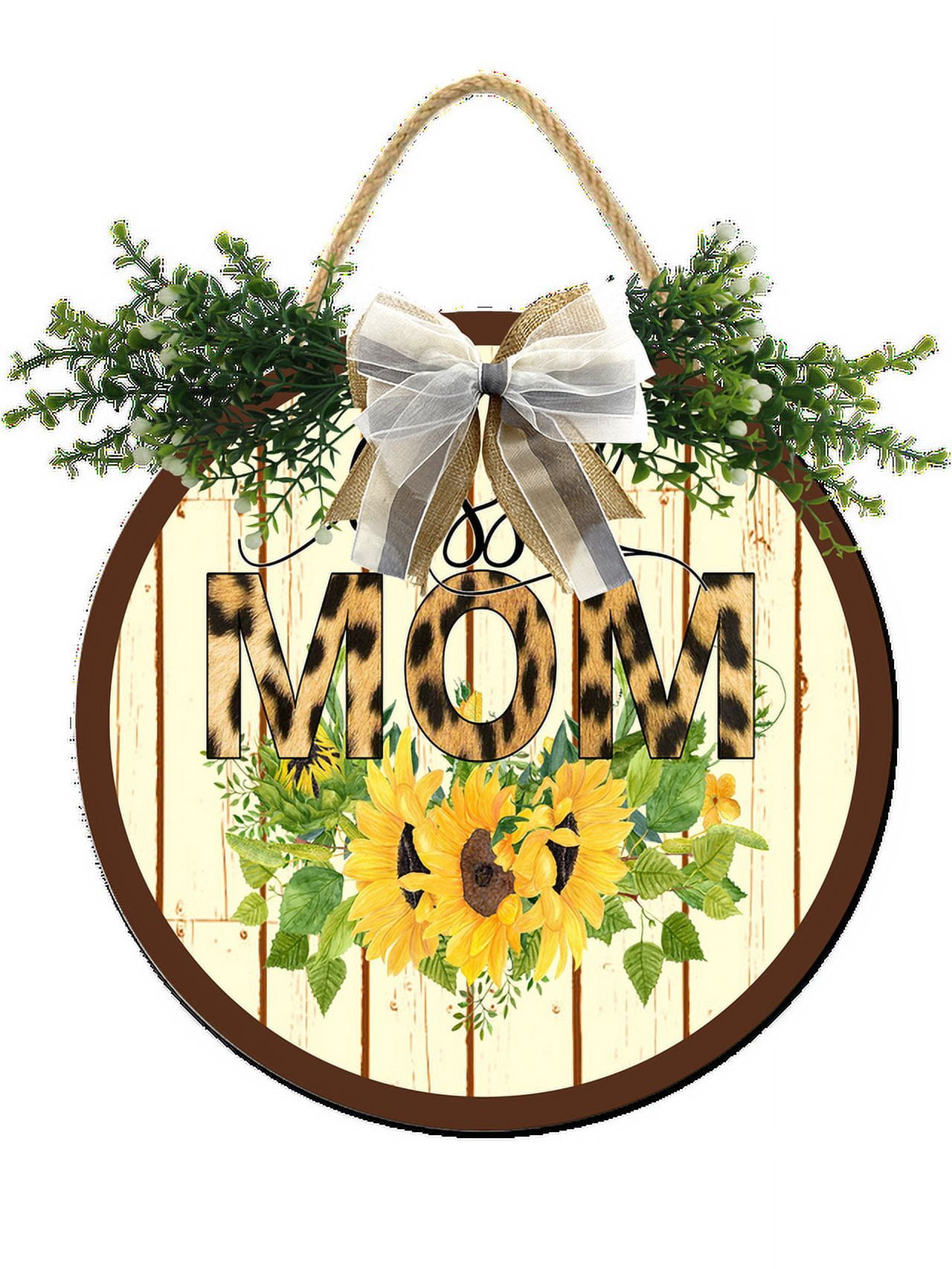 Eveokoki Spring Wreaths Sign for Front Door Farmhouse Spring Door ...