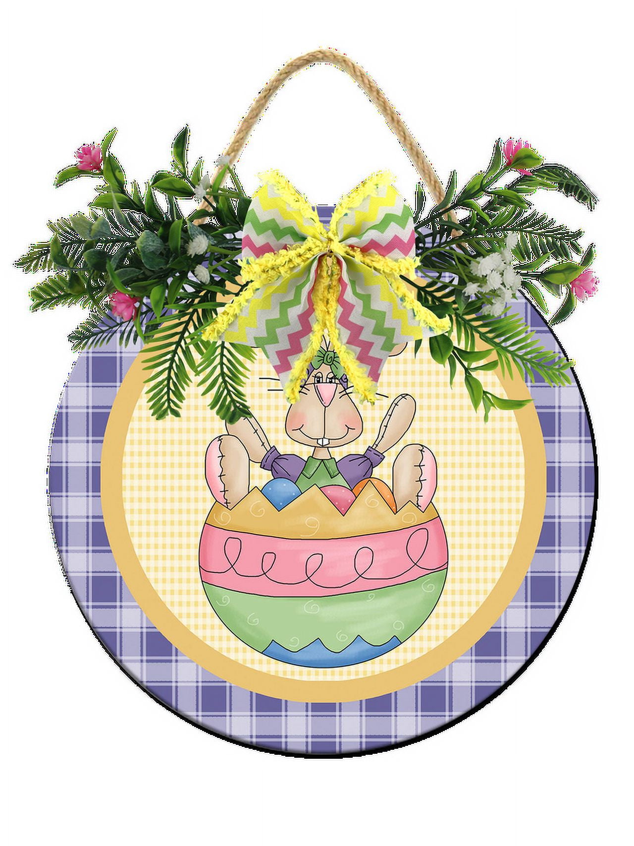 Eveokoki Spring Wreaths Sign for Front Door Farmhouse Spring Door ...