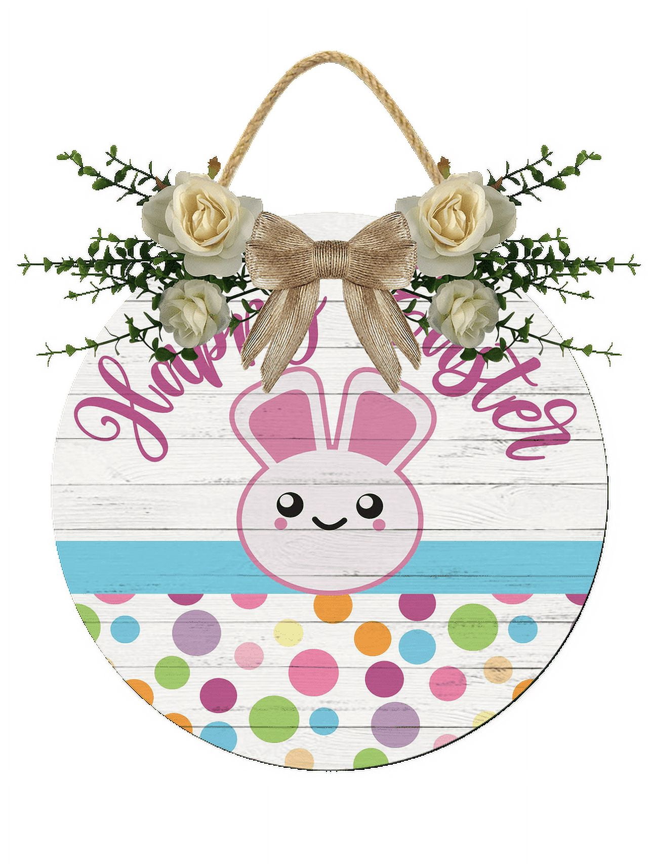 Eveokoki Spring Wreaths Sign for Front Door Farmhouse Spring Door ...