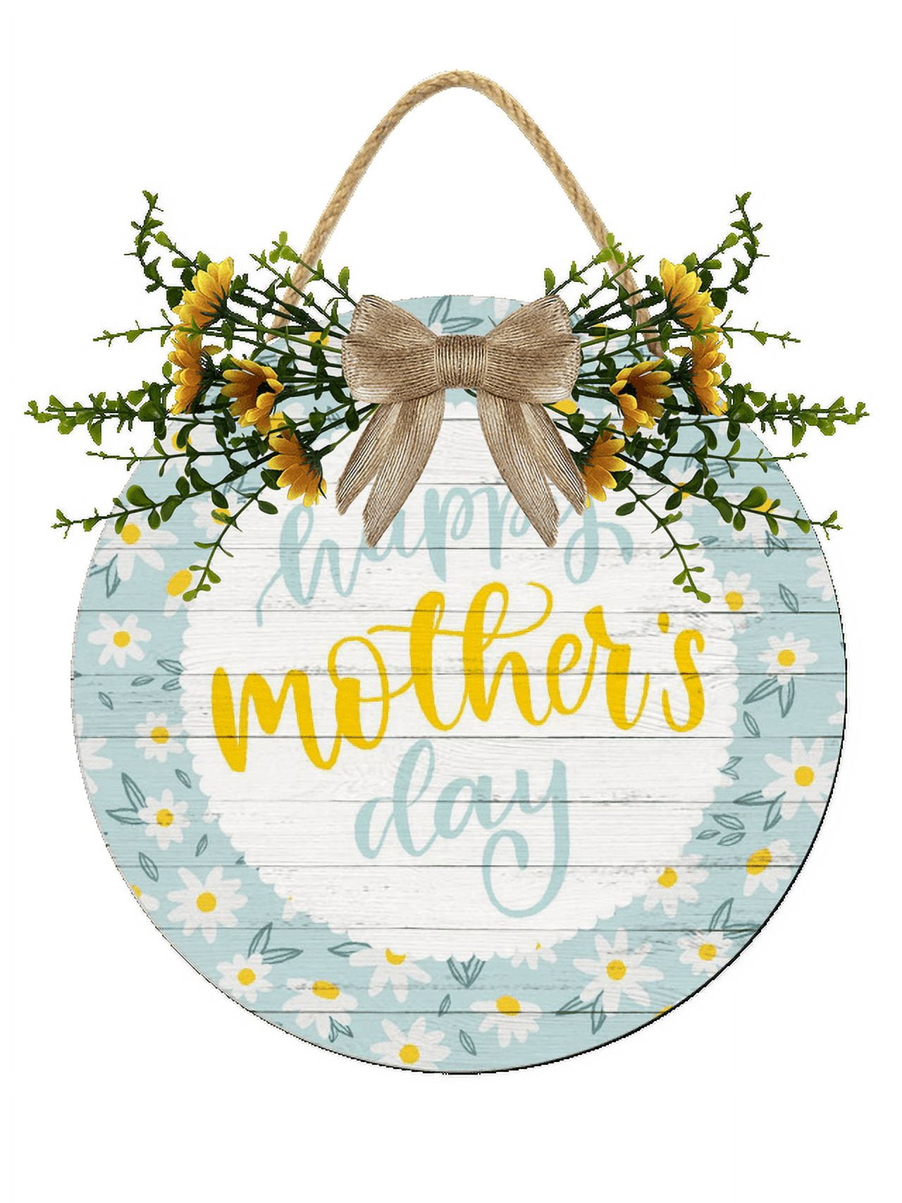 Eveokoki Spring Wreaths Sign for Front Door Farmhouse Spring Door ...