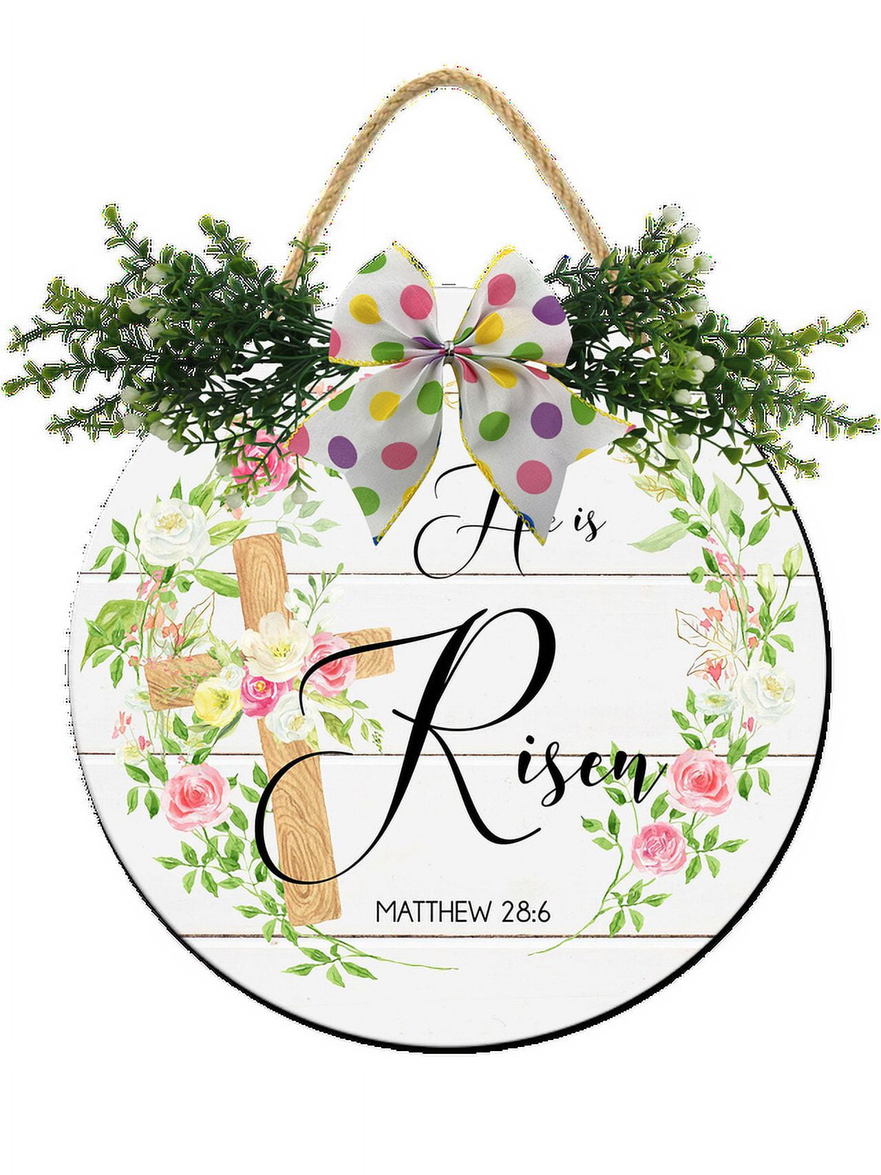 Eveokoki Spring Wreaths Sign for Front Door Farmhouse Spring Door ...