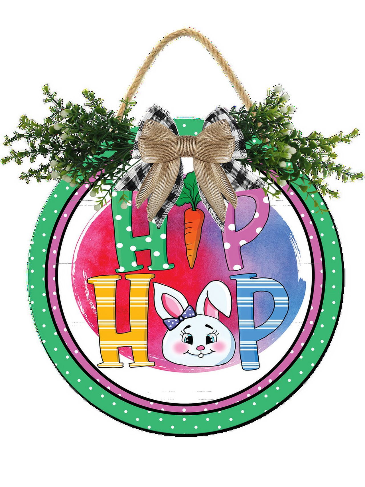 Eveokoki Spring Wreaths Sign for Front Door Farmhouse Spring Door ...