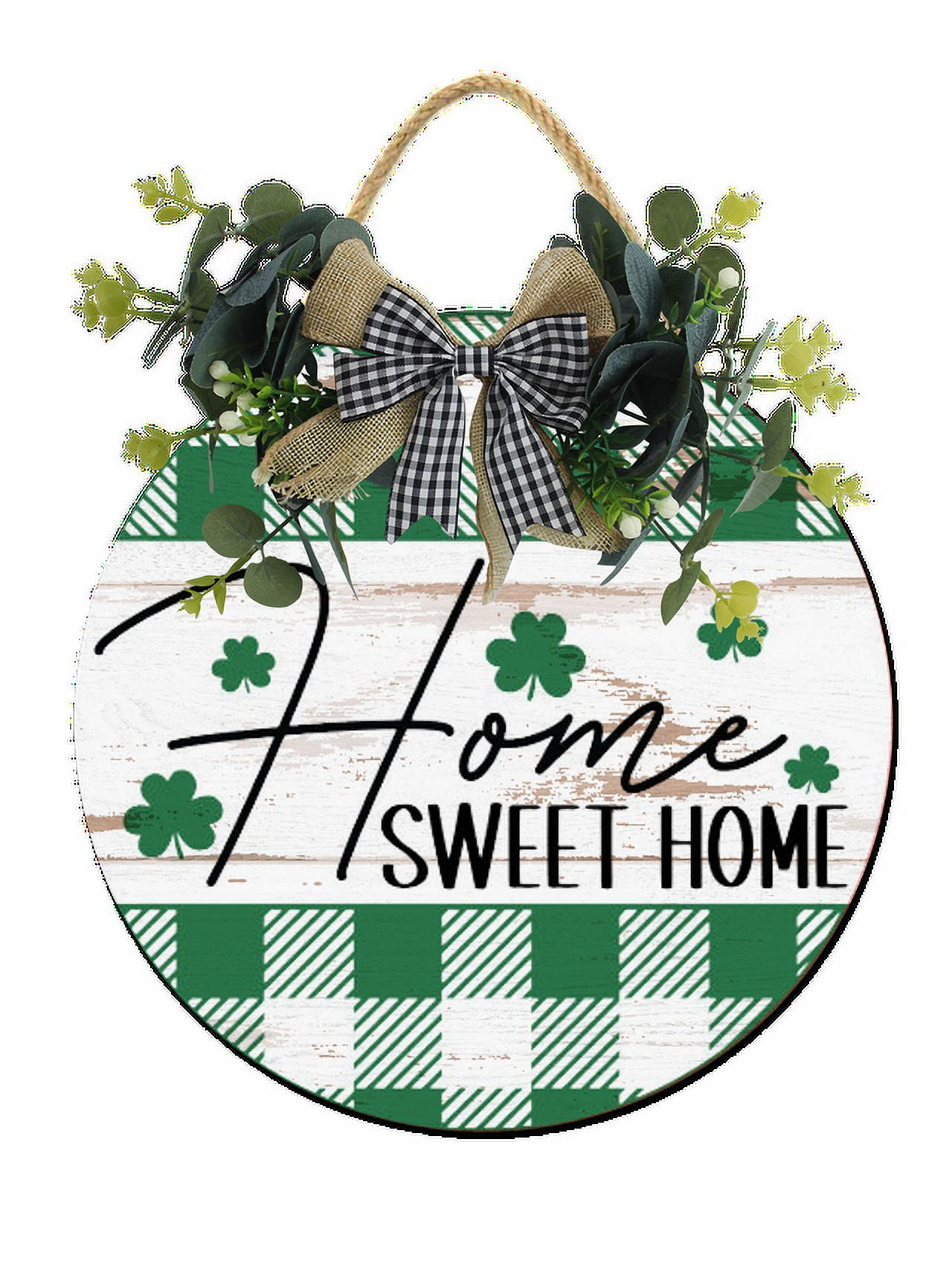 Eveokoki Spring Wreaths Sign for Front Door Farmhouse Spring Door ...