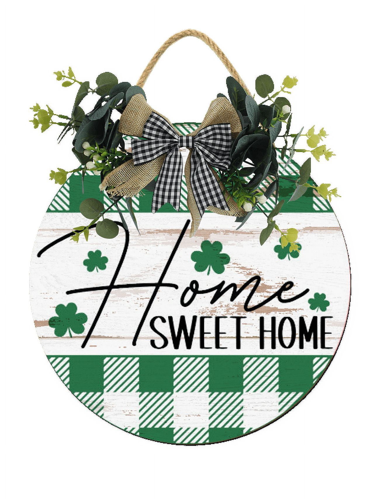 Eveokoki Spring Wreaths Sign for Front Door Farmhouse Spring Door ...