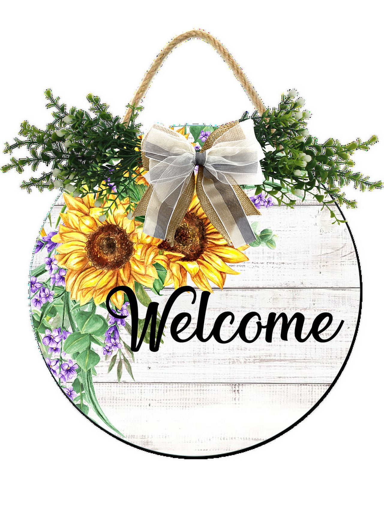 Eveokoki Spring Wreaths Sign for Front Door Farmhouse Spring Door ...