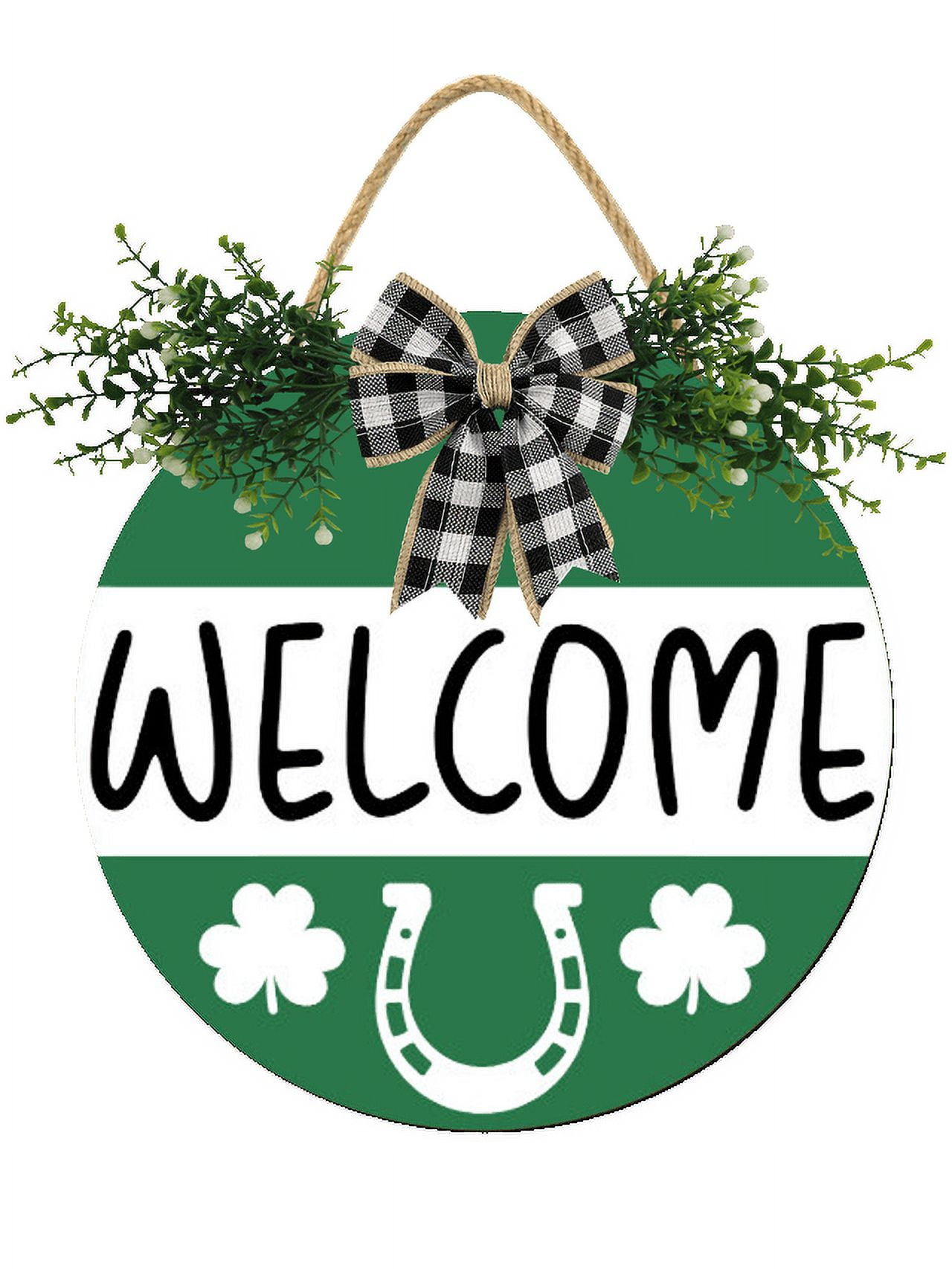 Eveokoki Spring Wreaths Sign for Front Door Farmhouse Spring Door ...