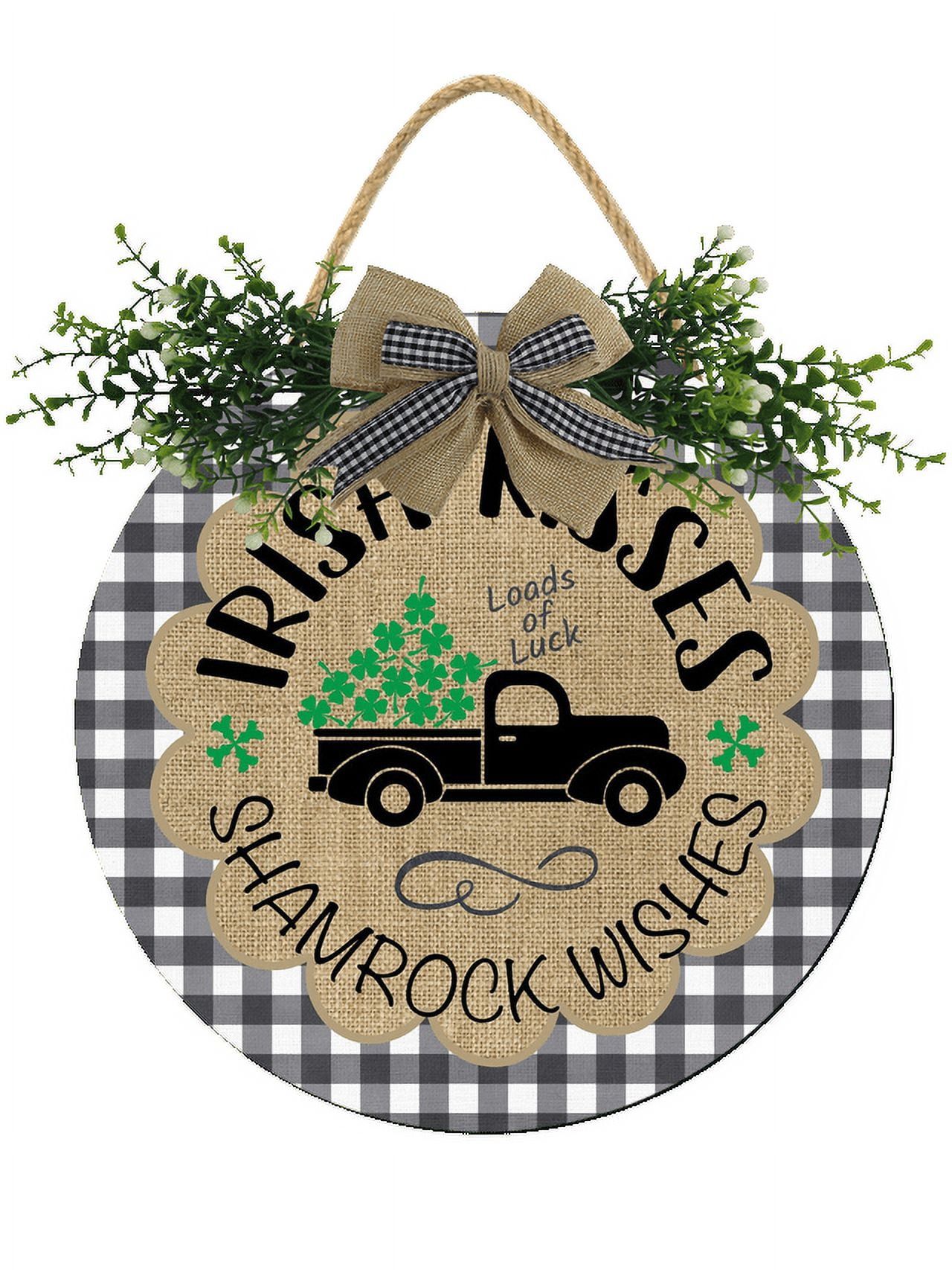 Eveokoki Spring Wreaths Sign for Front Door Farmhouse Spring Door ...