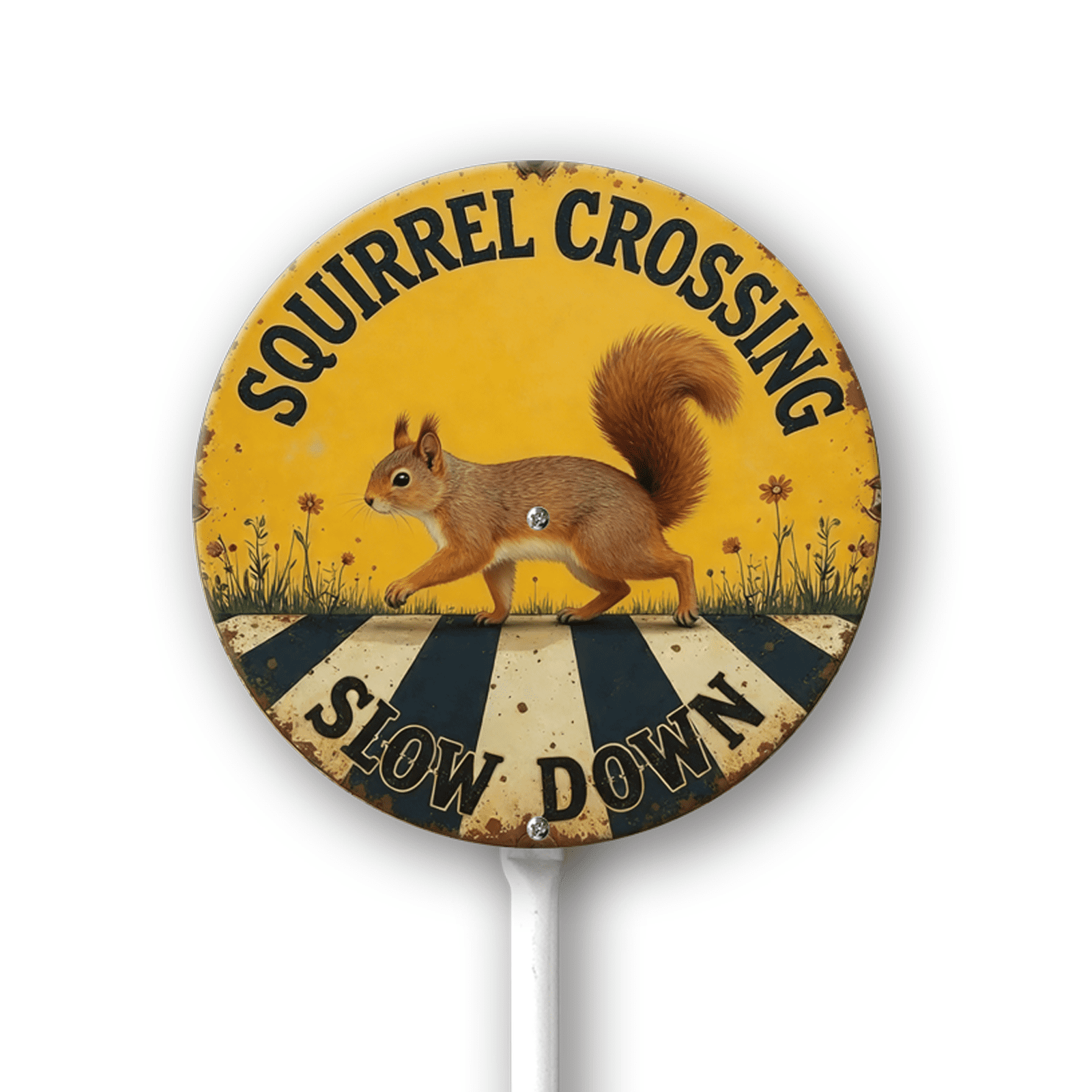 Eveokoki Squirrel Crossing Sign With Stake For Neighborhoods Yard ...