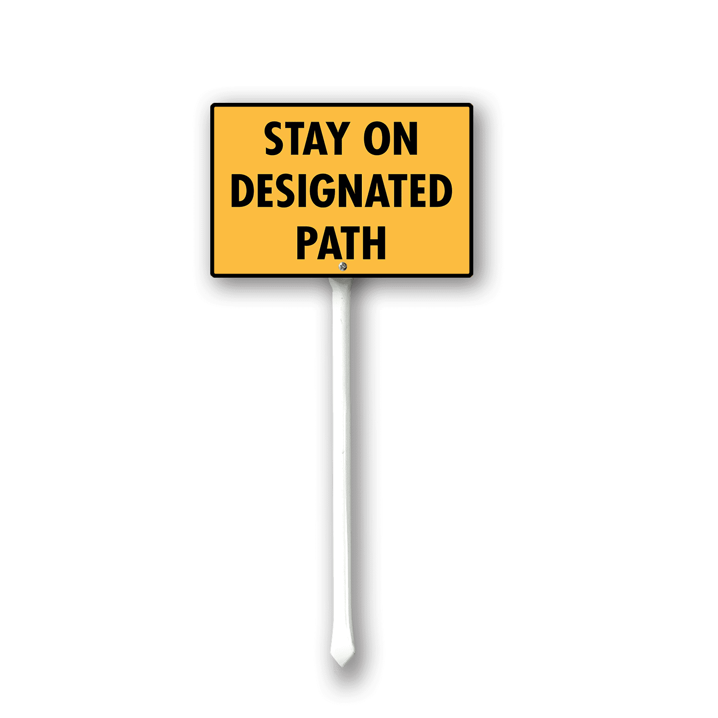 Eveokoki Stay On Designated Path Sign With Stake For Neighborhoods Yard ...