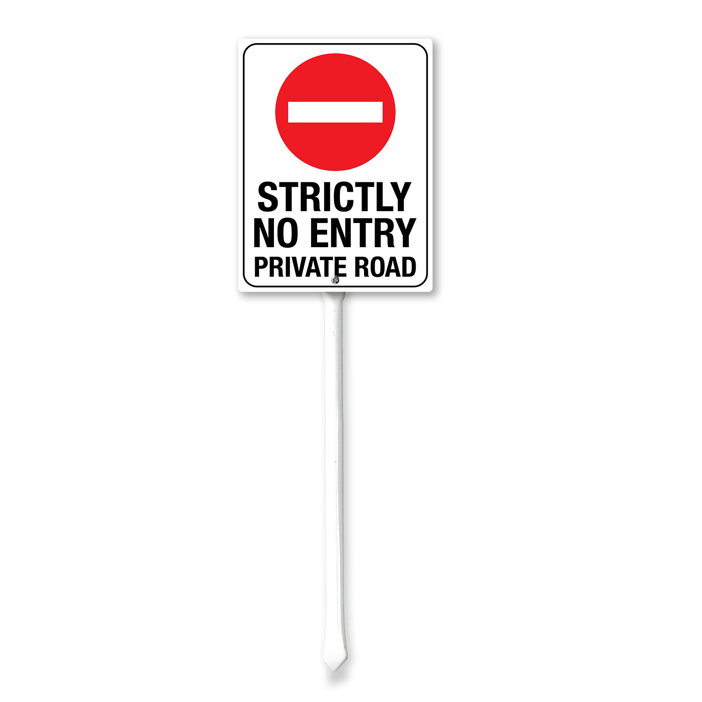 Eveokoki Strictly No Entry Private Road Yard Sign with Stake 4.6x6inch ...