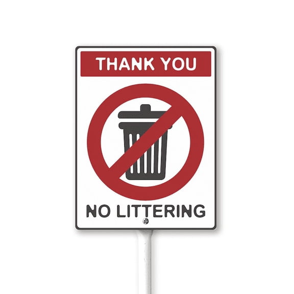 No Littering Signs