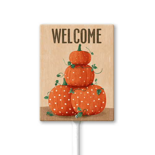 Eveokoki Thanksgiving Yard Sign Aluminum Fall Pumpkin Yard Stakes ...