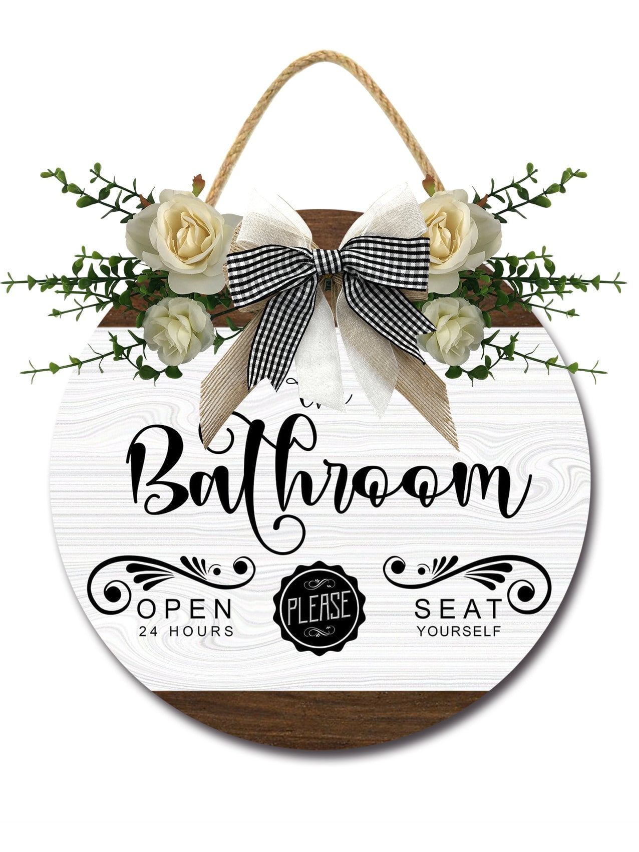 Eveokoki The Bathroom Signs for Bathroom Decor- Modern Farmhouse ...