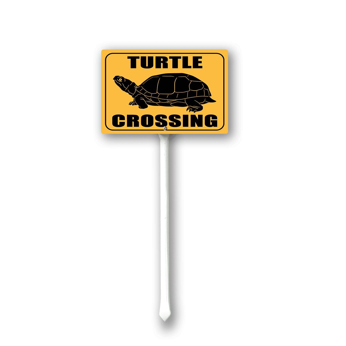 Eveokoki Turtle Crossing Sign With Stake For Neighborhoods Yard Farm ...