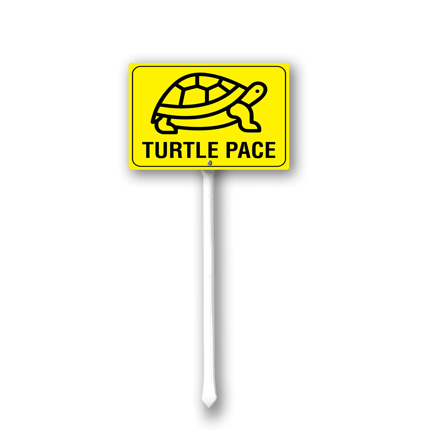 Eveokoki Turtle Pace Sign With Stake For Neighborhoods Yard Farm ...