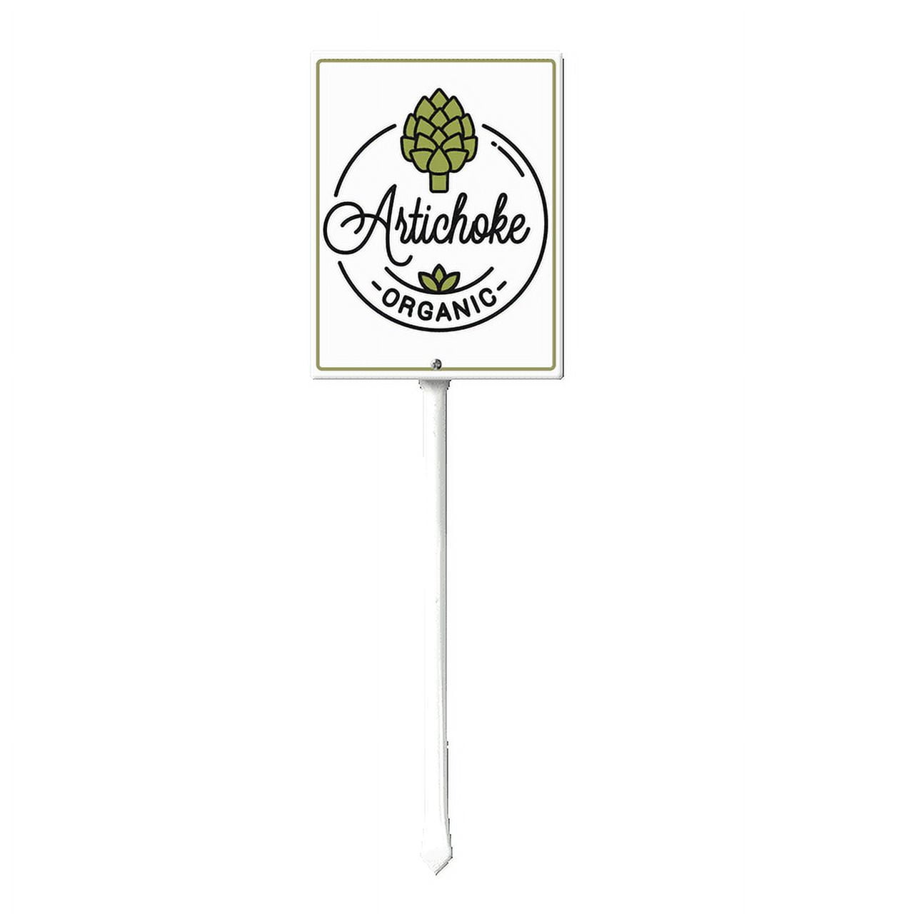 Eveokoki Vegetable Signs For Garden With Stake Artichoke Yard Sign ...