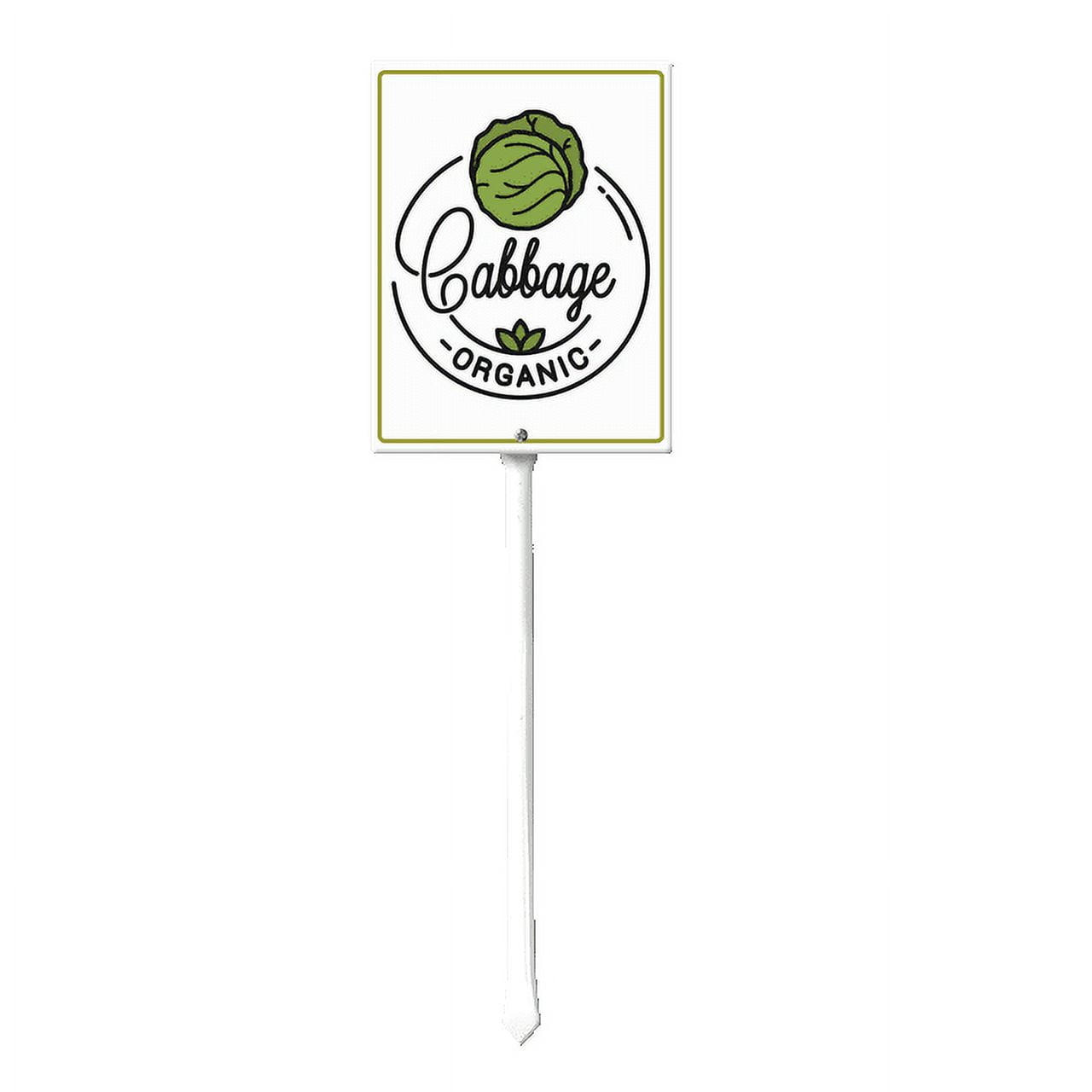 Eveokoki Vegetable Signs For Garden With Stake Cabbage Yard Sign ...