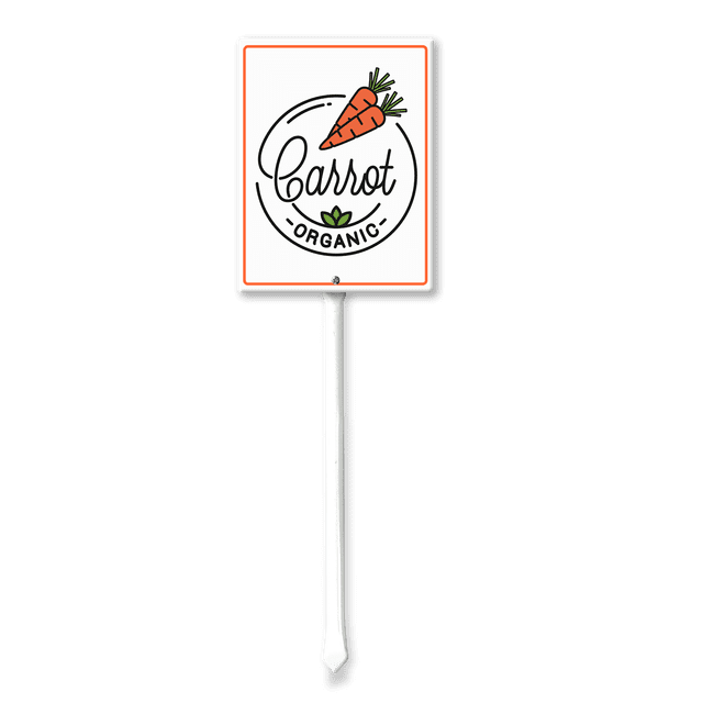 Eveokoki Vegetable Signs For Garden With Stake Carrot Yard Sign ...