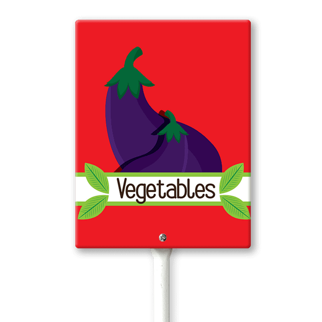Eveokoki Vegetable Signs For Garden With Stake Carrot Yard Sign ...