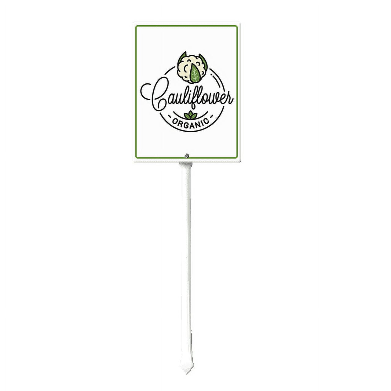 Eveokoki Vegetable Signs For Garden With Stake Cauliflower Yard Sign ...
