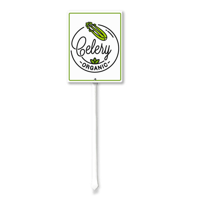 Eveokoki Vegetable Signs For Garden With Stake Celery Yard Sign ...