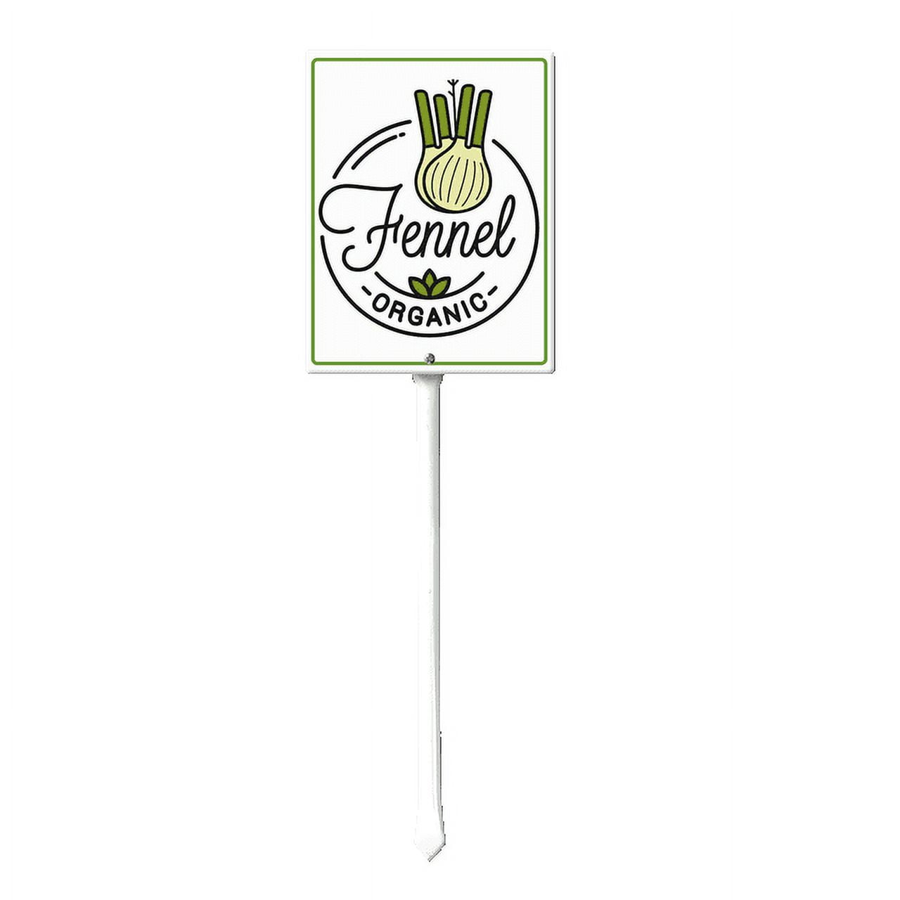 Eveokoki Vegetable Signs For Garden With Stake Fennel Bulb Yard Sign ...