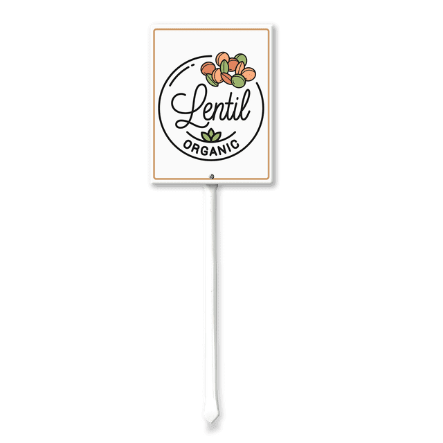 Eveokoki Vegetable Signs For Garden With Stake Lentil Yard Sign ...
