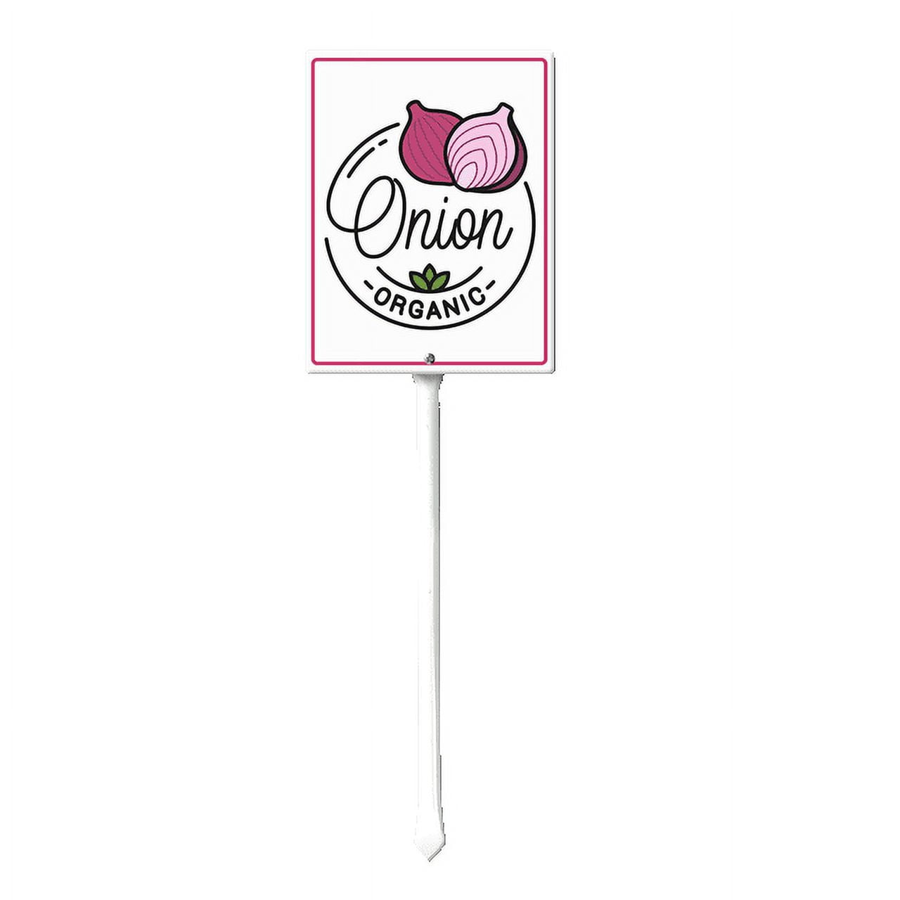 Eveokoki Vegetable Signs For Garden With Stake Onion Yard Sign ...