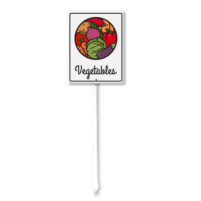 Eveokoki Vegetable Signs For Garden With Stake Vegetables Yard Sign ...