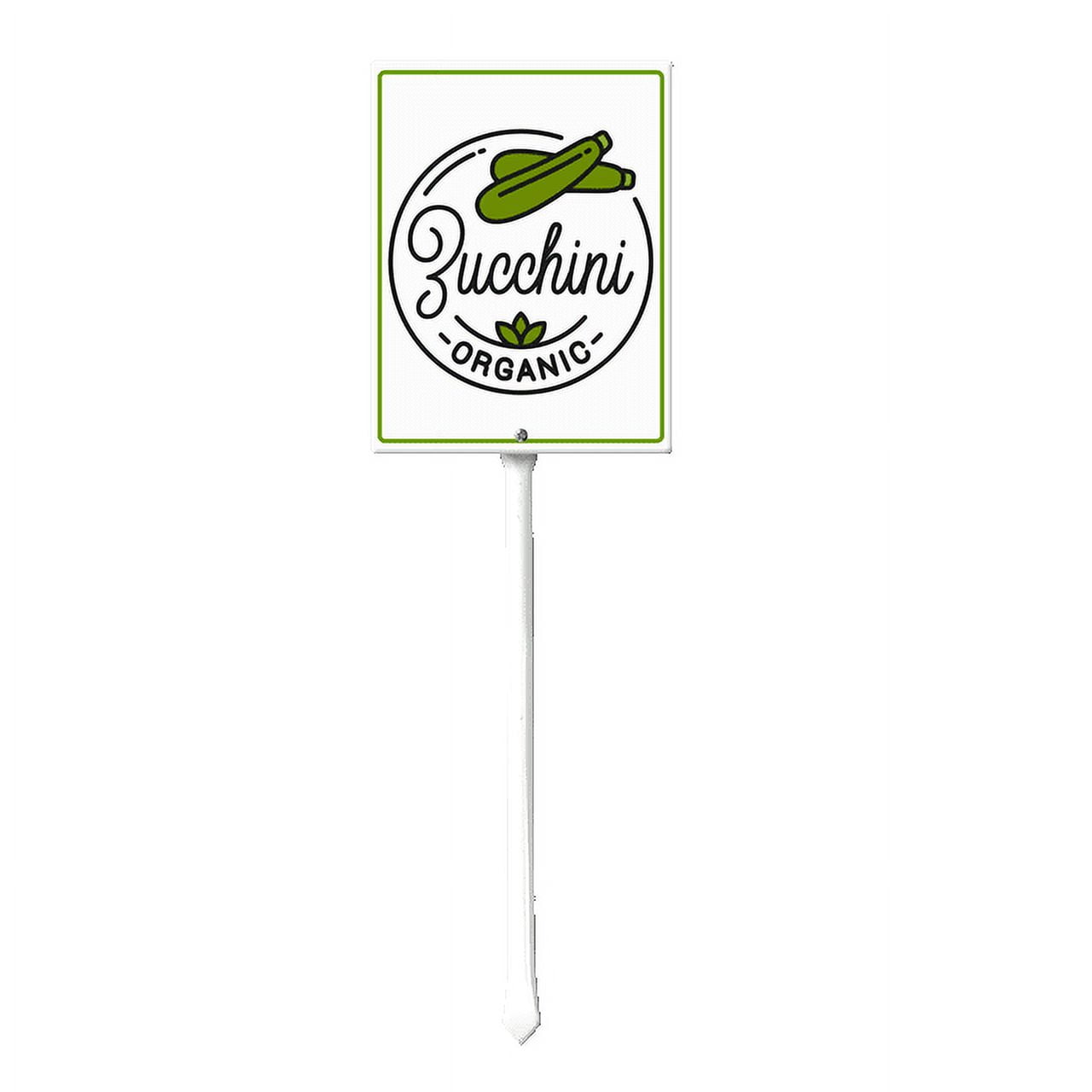 Eveokoki Vegetable Signs For Garden With Stake Zucchini Yard Sign ...