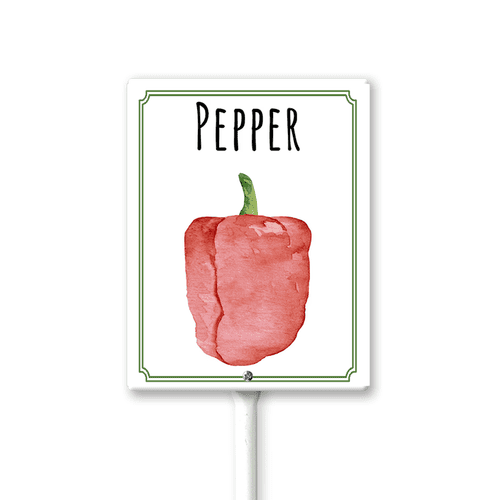 Eveokoki Vegetable Signs For Garden With Stake Pepper Yard Sign ...