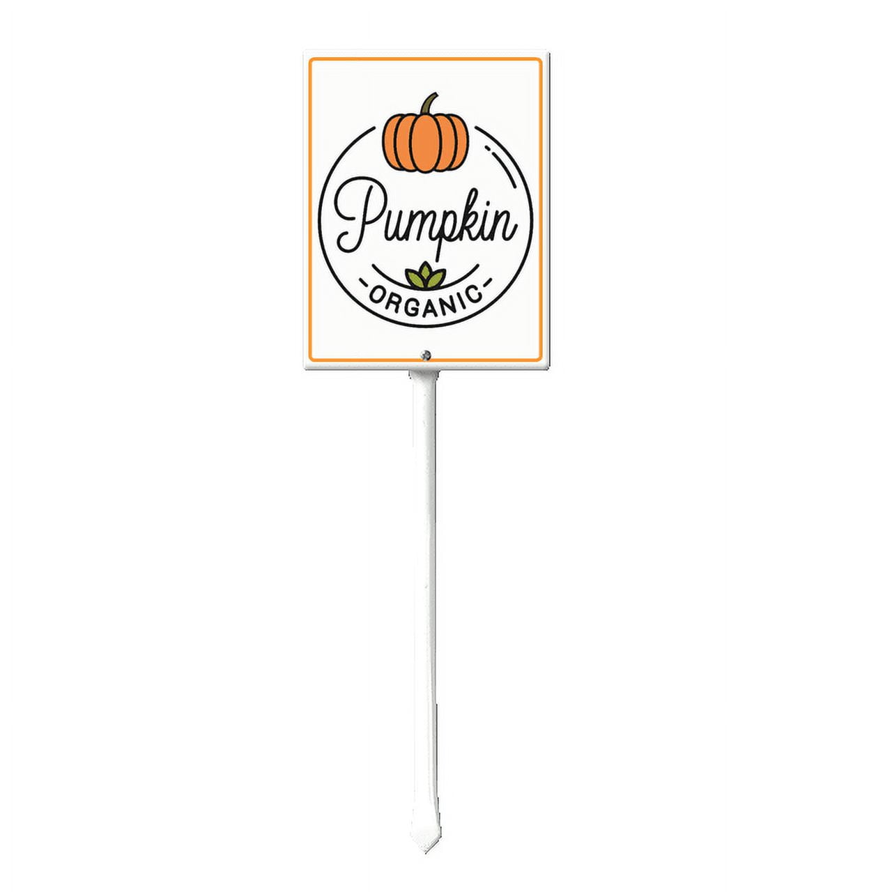 Eveokoki Vegetable Signs For Garden With Stake Pumpkin Yard Sign ...