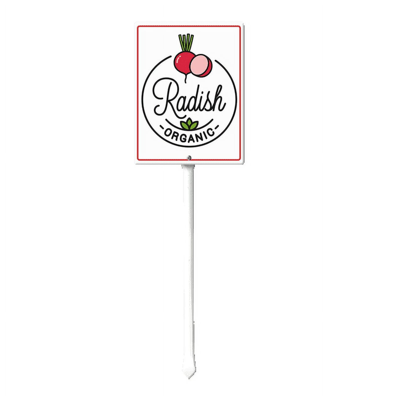 Eveokoki Vegetable Signs For Garden With Stake Radish Yard Sign ...