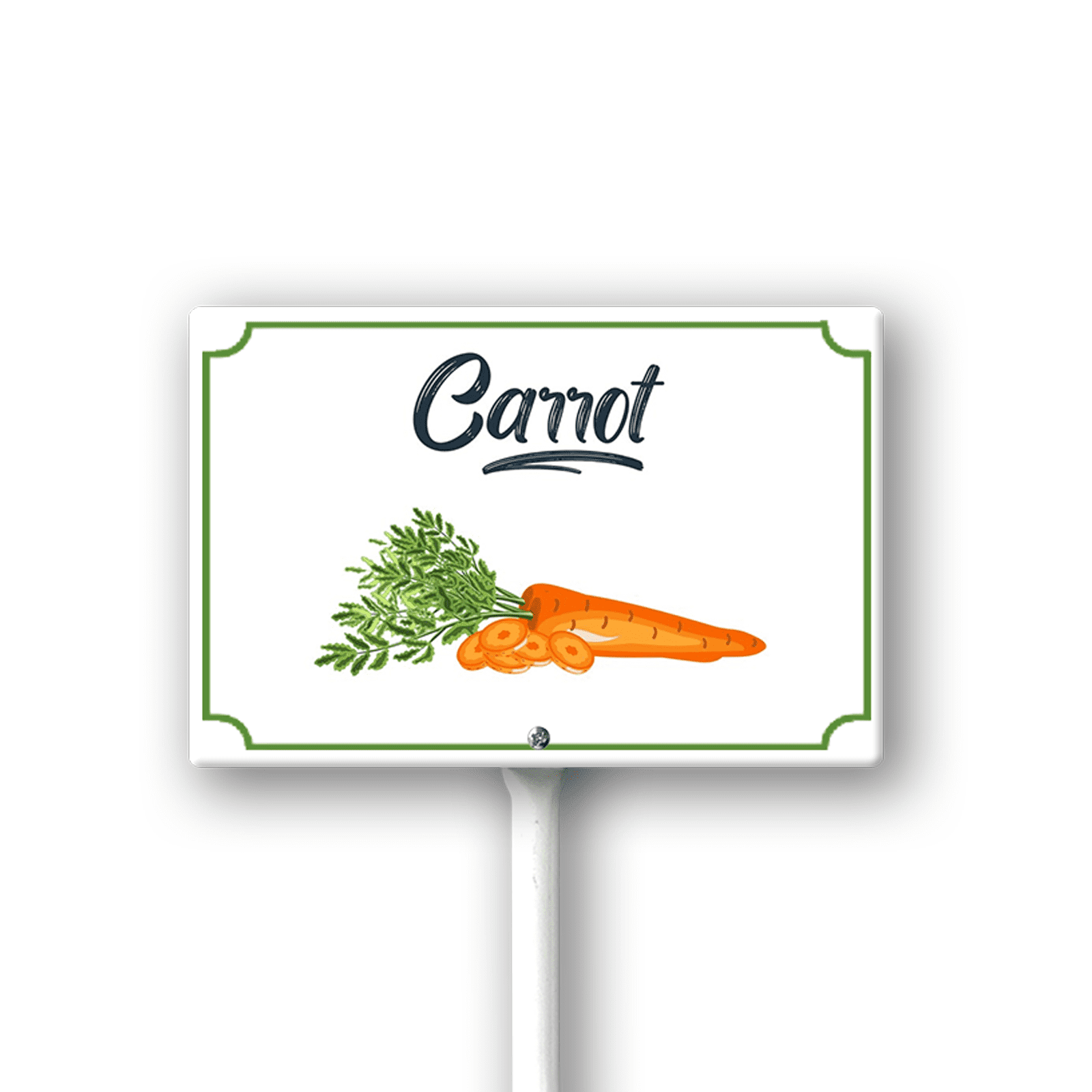 Eveokoki Vegetable Signs With Stake Carrot Garden Signs For Vegetables ...