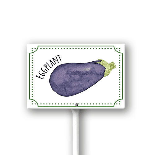 Eveokoki Vegetable Signs With Stake Eggplant Garden Signs For ...